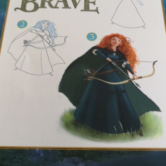 Disney | Other | Disney Pixar Brave Learn To Draw Book | Poshmark
